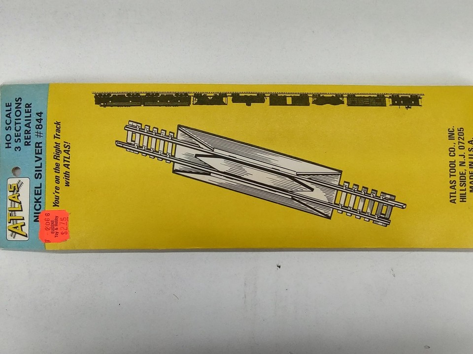 Vintage Atlas HO Scale Rerailer Nickel Silver #844 USA Model Train ...