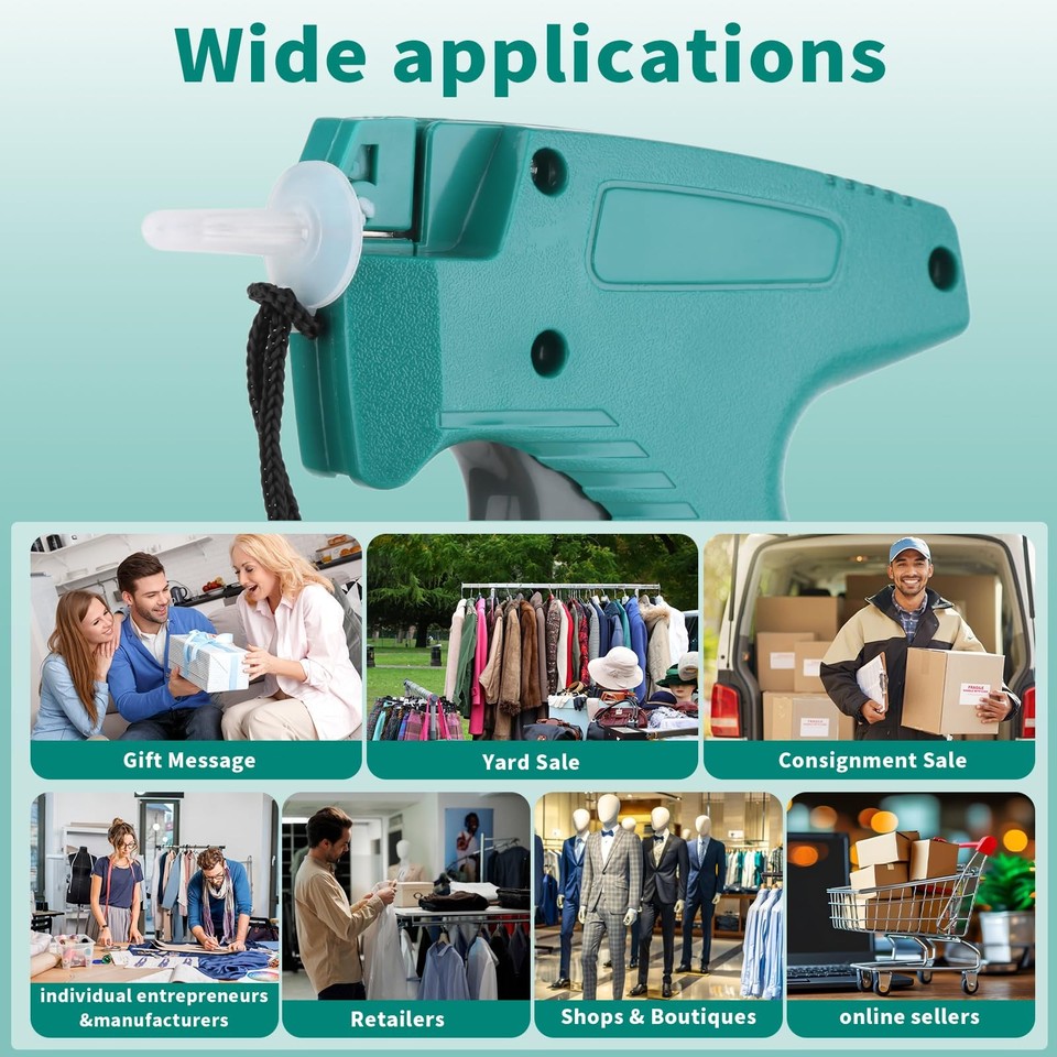 Tagging Gun for Clothing, Tag Attacher Gun for Standard Retail Price ...