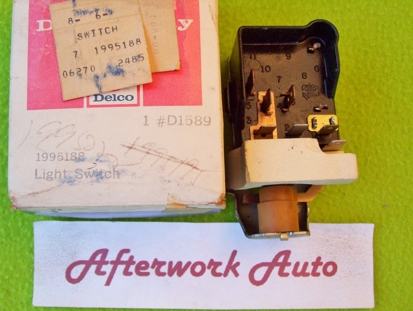 NOS AC Delco D1589 Headlight Switch for 1972 Oldsmobile except F85, GM ...