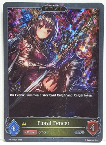 Anglais Shadowverse Floral Fencer (Evolved) PR-008EN Pr | eBay
