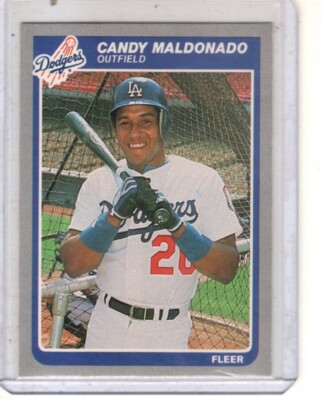 1985 Fleer - #376 Candy Maldonado Los Angeles Dodgers baseball card | eBay