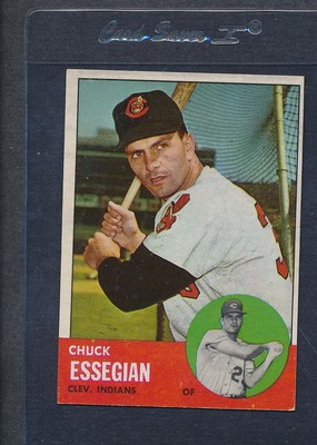 1963 Topps #103 Chuck Essegian Indians EX *1123 | eBay