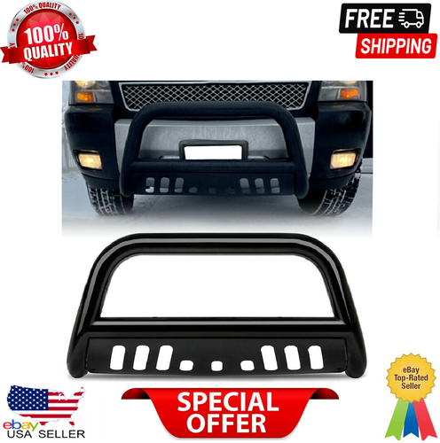3" Bull Bar Bumper Guard Brush Push Grille For 07-18 Silverado/Sierra ...