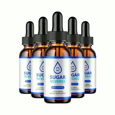 (5 Pack) Sugar Reverse Drops, Natural Blood Support Formula ...