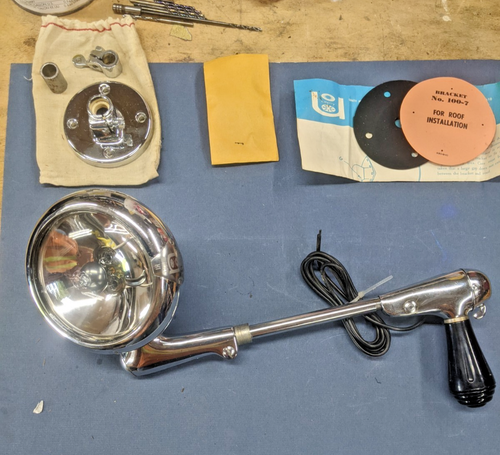 Vintage Unity Model H1 Chrome Spotlight w/Black Handle U250 Spotlight ...