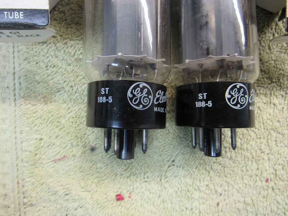 NOS NIB PAIR GE GENERAL ELECTRIC 5U4GB Rectifier Radio Audio TUBES 5U4 ...