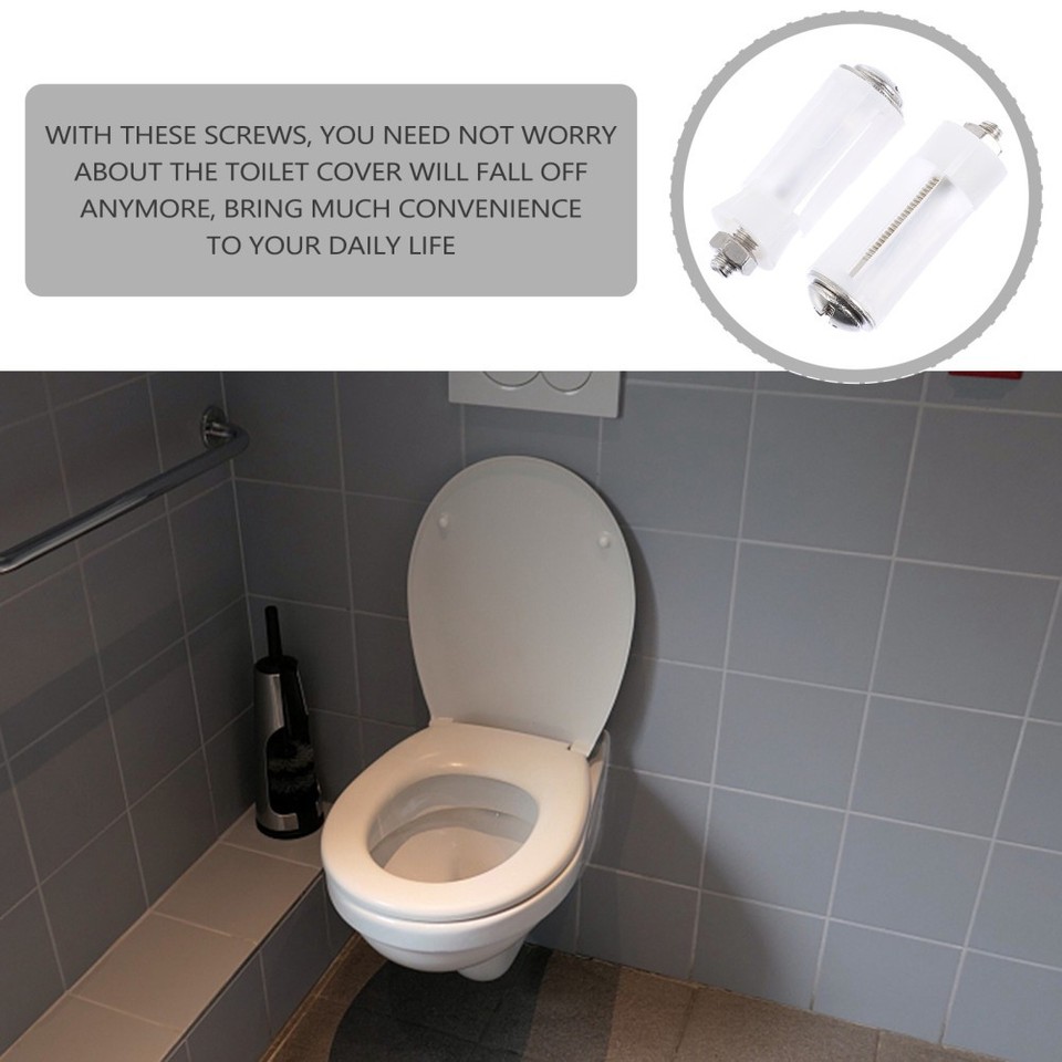 6 Pairs Toilet Seat Bolts Screws Home Universal Toilet Seat Screw for ...