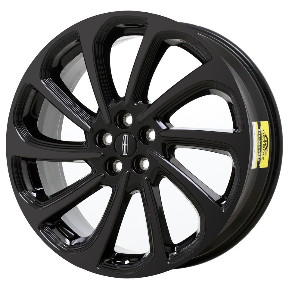 22" LINCOLN NAUTILUS GLOSS BLACK EXCHANGE WHEELS RIMS FACTORY OEM ...