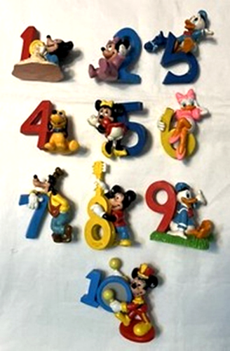 Mickey Mouse Applause Numbers from 0 to 10 with an extra 1 Birthday ...