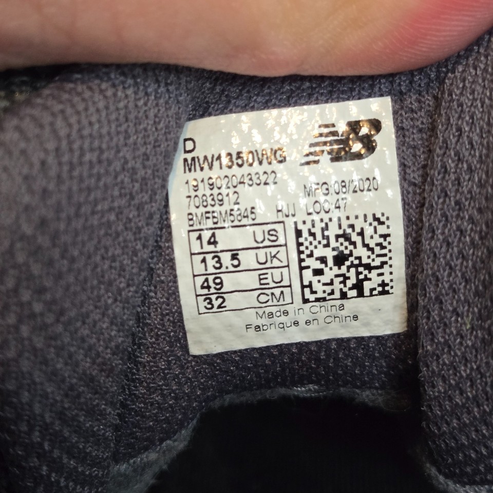 New Balance 1350 Mens Waterproof Fresh Foam Hiking Trail Size 14 ...