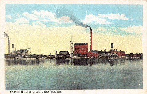 GREEN BAY WISCONSIN~NORTHERN PAPER MILLS POSTCARD | eBay