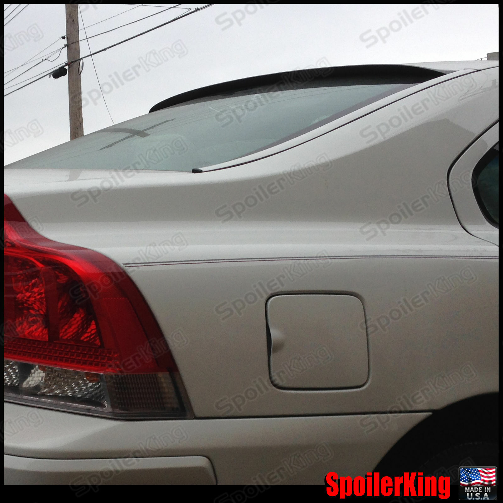 COMBO Spoiler Rear Roof Wing & Trunk Lip (Fit Volvo S60/S60R 2001-09 ...
