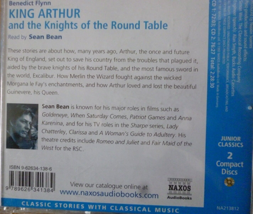 2 CD AUDIO BOOK - KING ARTHUR & THE KNIGHTS OF THE ROUND TABLE [Junior ...
