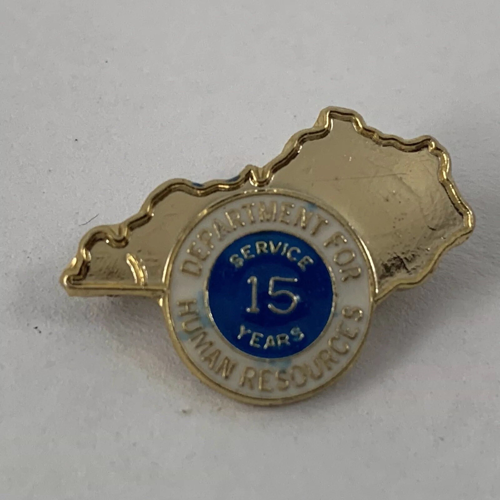 Vintage Gold Filled 15 Year Service Pin Kentucky Department For Human ...