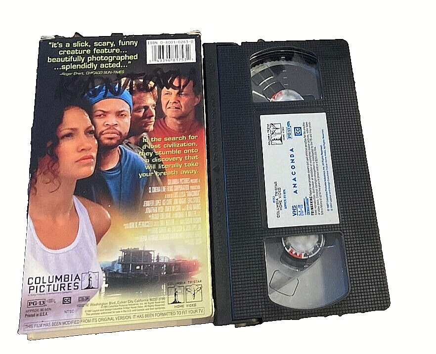 Anaconda (1997), VHS Movie, Columbia Home Video (1997), J. Lo Ice Cube ...