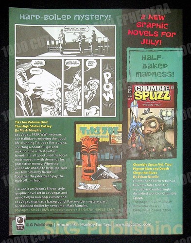 Chumble Spuzz + Tiki Joe SLG Comics 2008 Trade Print Magazine Ad Poster ...