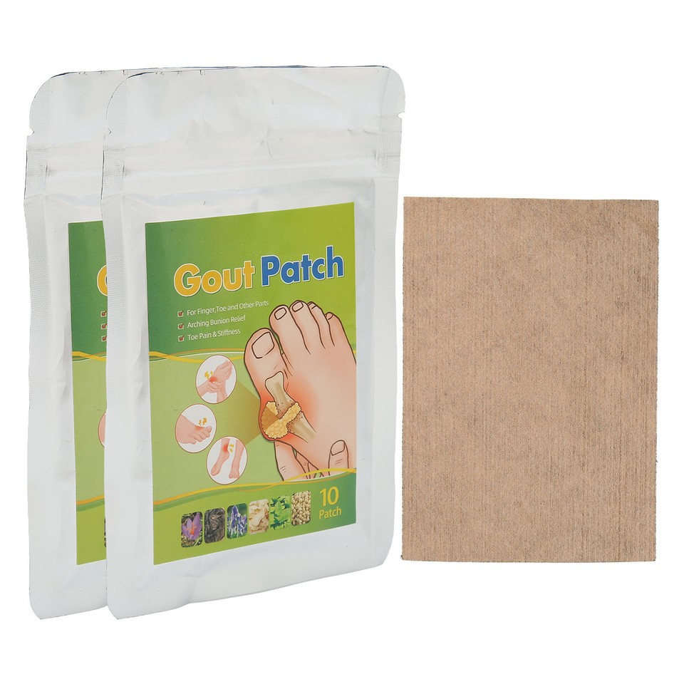 20pcs Gout Treatment Patch Herbal Relax Stiffness Bunion Relief Toes ...