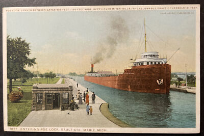 Entering Poe Lock Sault Ste Marie Michigan printed Phostint Detroit ...