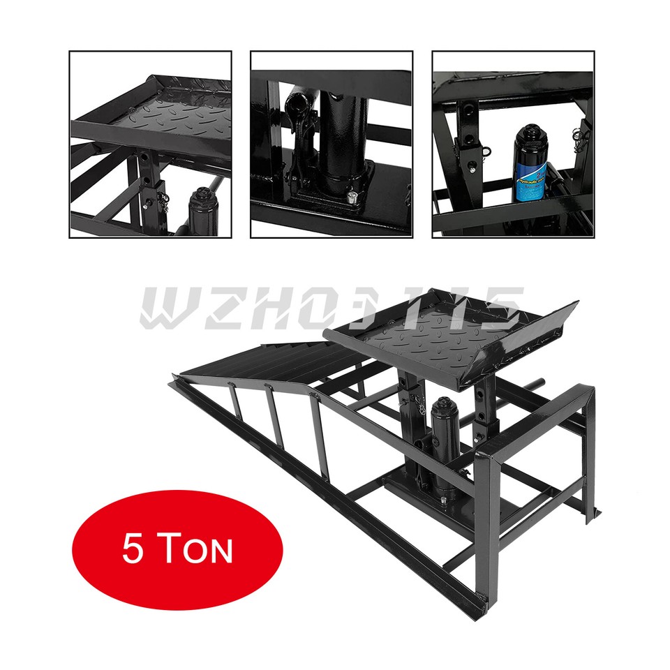New 2X Hydraulic Car Ramps hydraulic Vertical Ramps 5t/11000lb Black | eBay