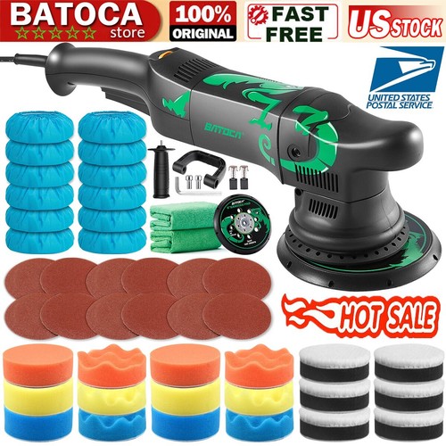 Dual Action Polisher Buffer Orbital Car Polishing Machine 6" Buffing ...