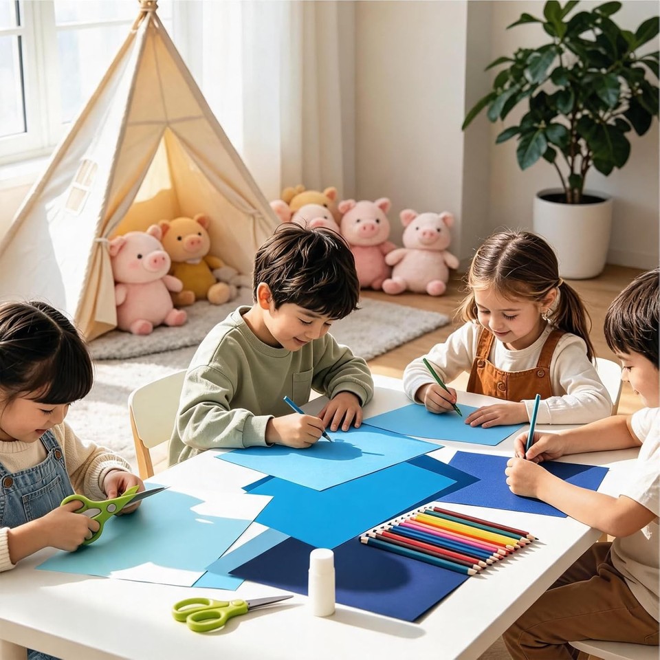 40 Sheets Colored Cardstock 8.5