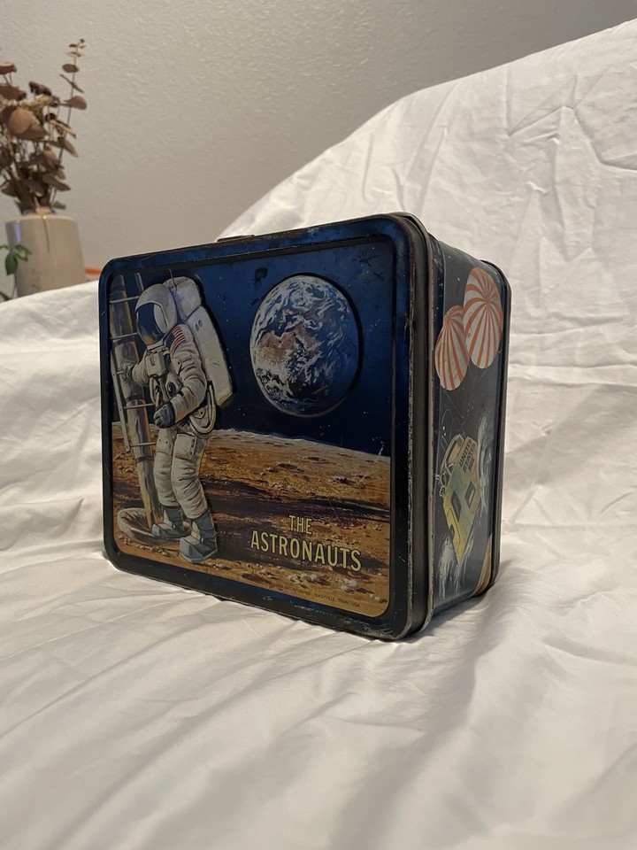 1960s 'The Astronauts' Vintage Metal Lunch Box Apollo Moon Landing No ...