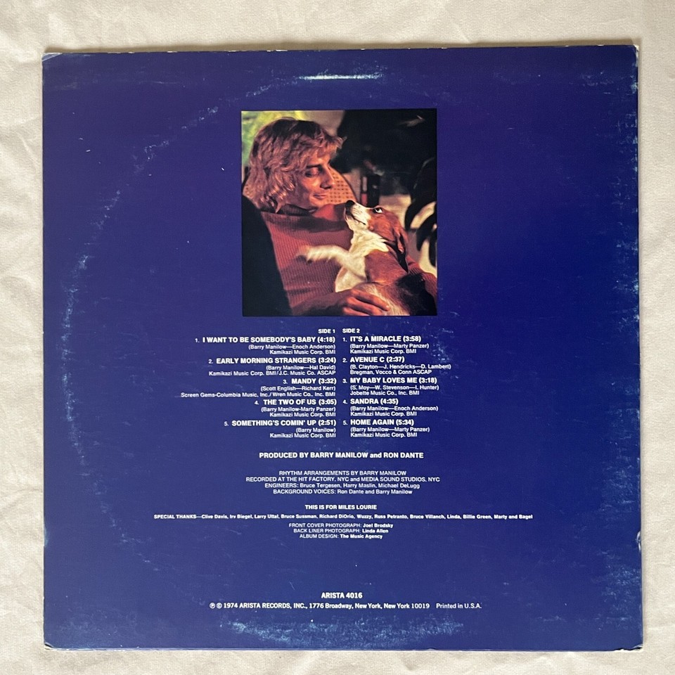 BARRY MANILOW Barry Manilow II 1974 Vinyl LP Arista AL 4016 - VG | eBay