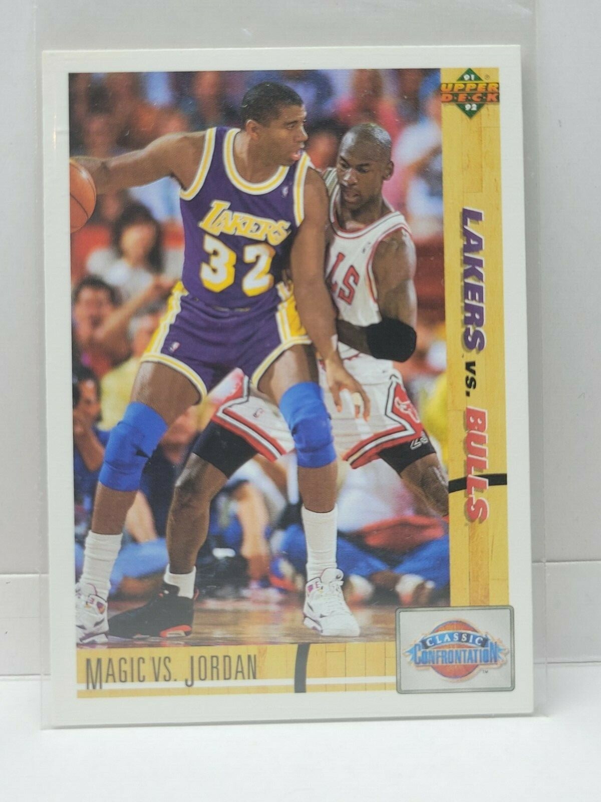 .Michael Jordan vs Magic Johnson 1991-92 Upper Deck Chicago bulls...105 ...