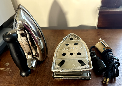 1915 Simplex Electric Iron 6Lbs with stand and cord | eBay