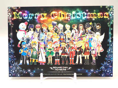 Square Enix Members Merry Christmas Postcard From Japan H219 | eBay