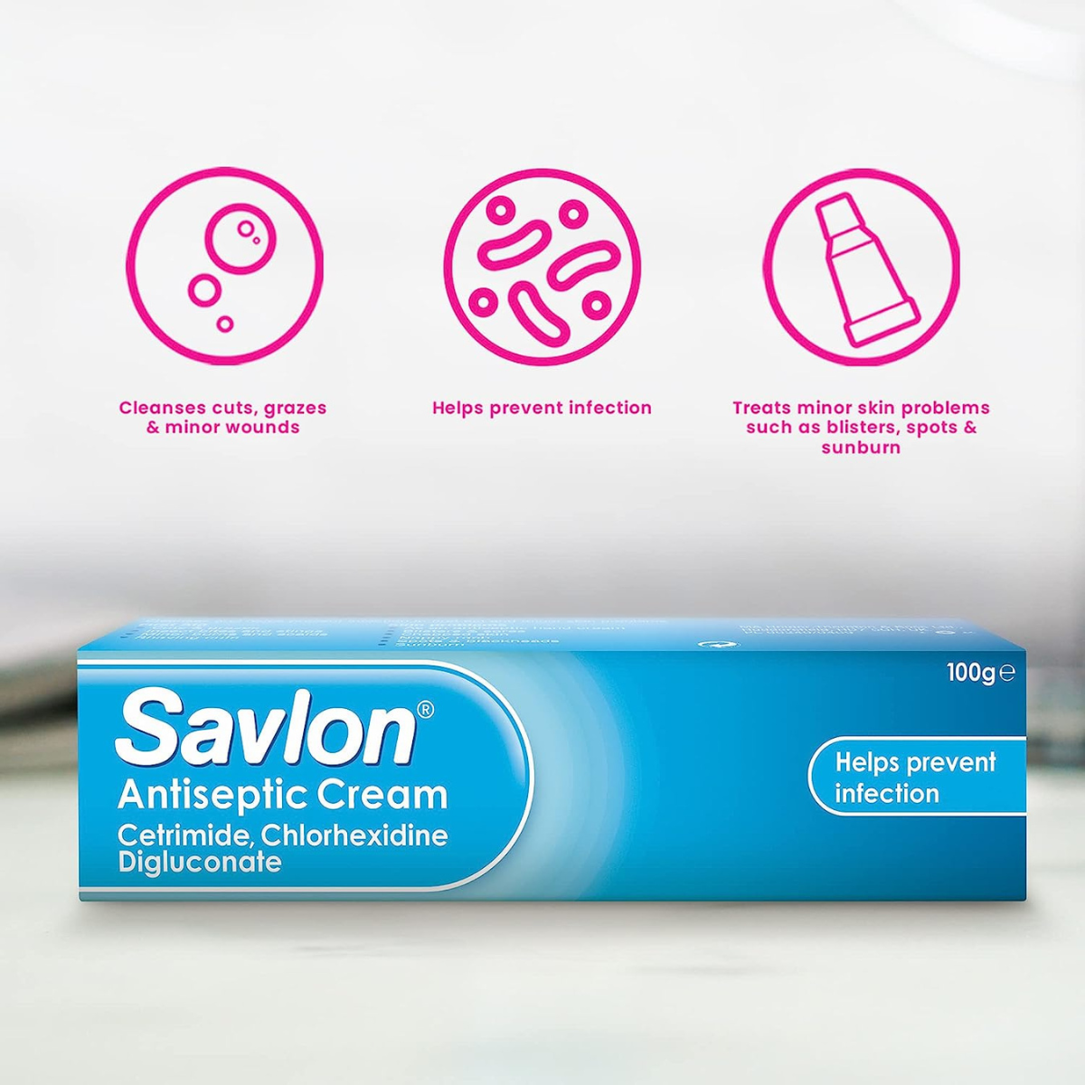 Savlon Antiseptic Cream,First Aid Treatment to cleanse cuts Pain Relief ...