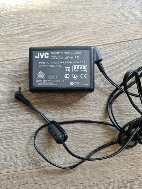 Genuine JVC AC Mains Power Adapter Camcorder Ap-v14e Video Camera 11v ...