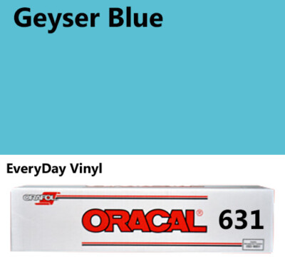 12"x5'- Geyser Blue - Matte Oracal 631 Exhibition CAL Vinyl Roll ...
