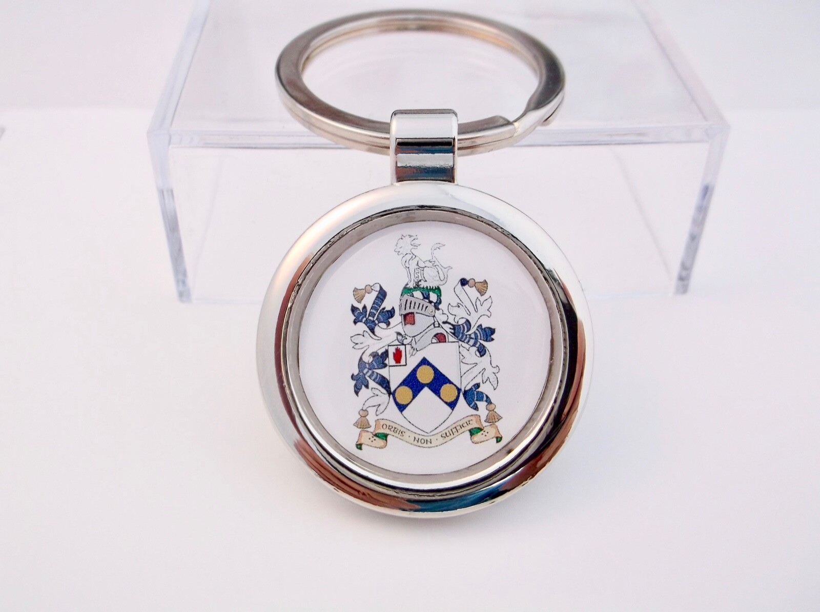 JAMES BOND 007 COAT OF ARMS C.O.A. SEAL BADGE KEY FOB KEYFOB KEYRING ...