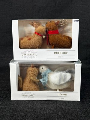 2024 Target Christmas Wondershop Felted Wool Reindeer Deer, Squirrel ...