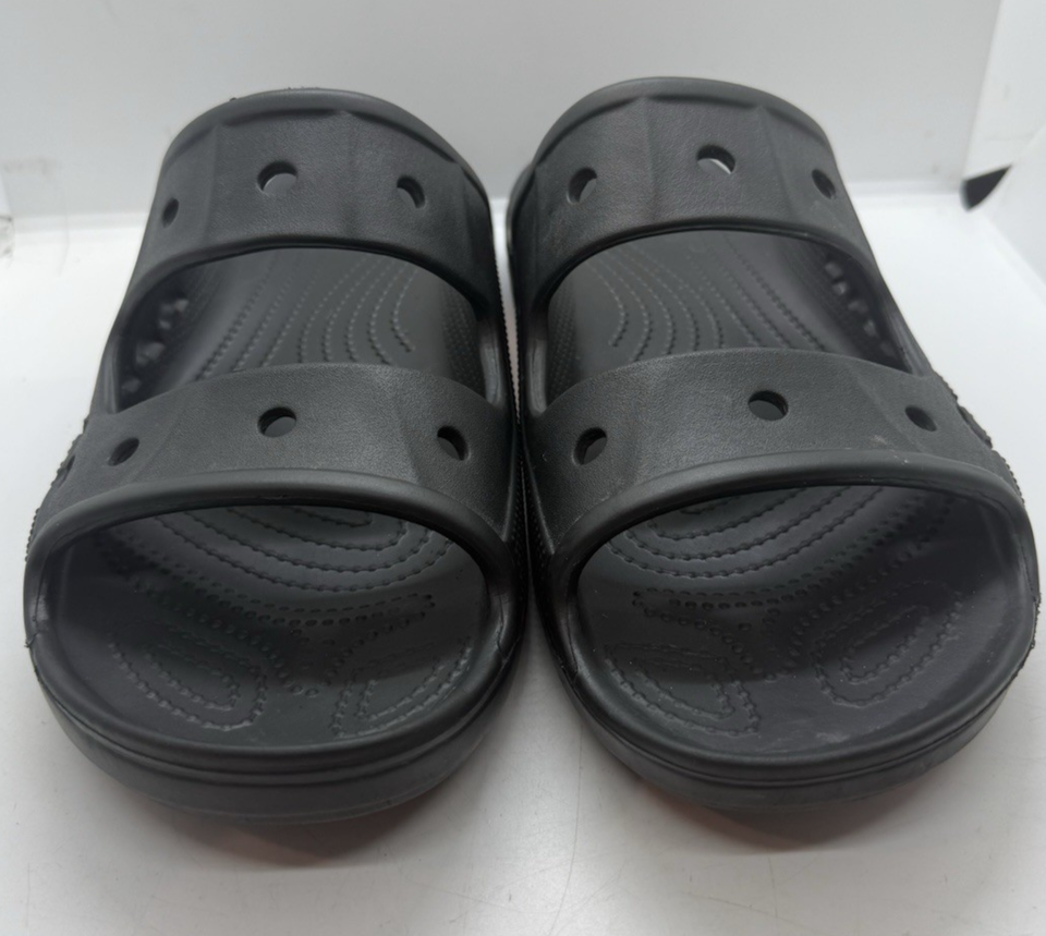 Crocs Baya Slide Sandal Black Double Strap 207627 Unisex Men's 12 Slip ...