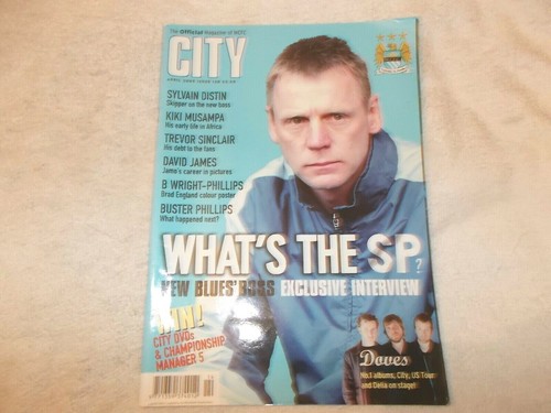 Manchester City MCFC Football Club Magazine April 2005 Issue 128 Stuart ...