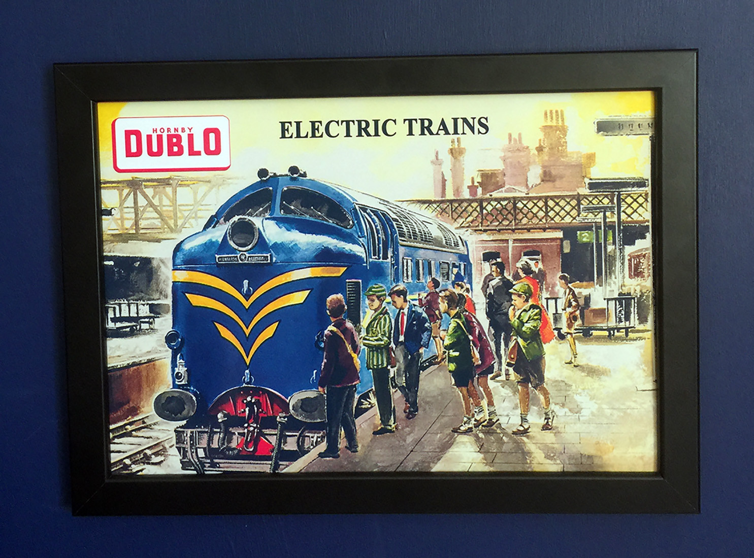 Hornby Dublo Railways Blue Deltic 1960 Framed A4 Size Poster Shop Sign ...