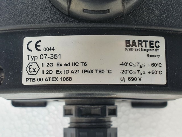 BARTEC 07-351 Emergency Push Button Stop Control Station Switch Ptb00 ...