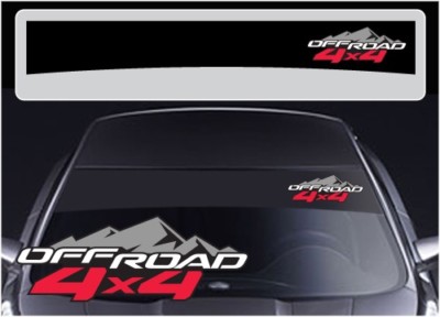 SS3204 OFFROAD 4x4 sunstrip graphics stickers decals windscreen Toyota ...