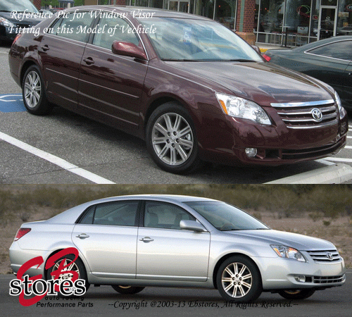 4pcs JDM Visors Rain Guard Deflector For Toyota Avalon 2005-2012 05-12 ...