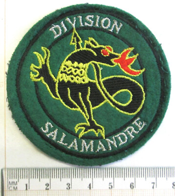 DIVISION SALAMANDRE 1995-2002 - insigne tissus feutrine broderie épaisse - OPEX | eBay