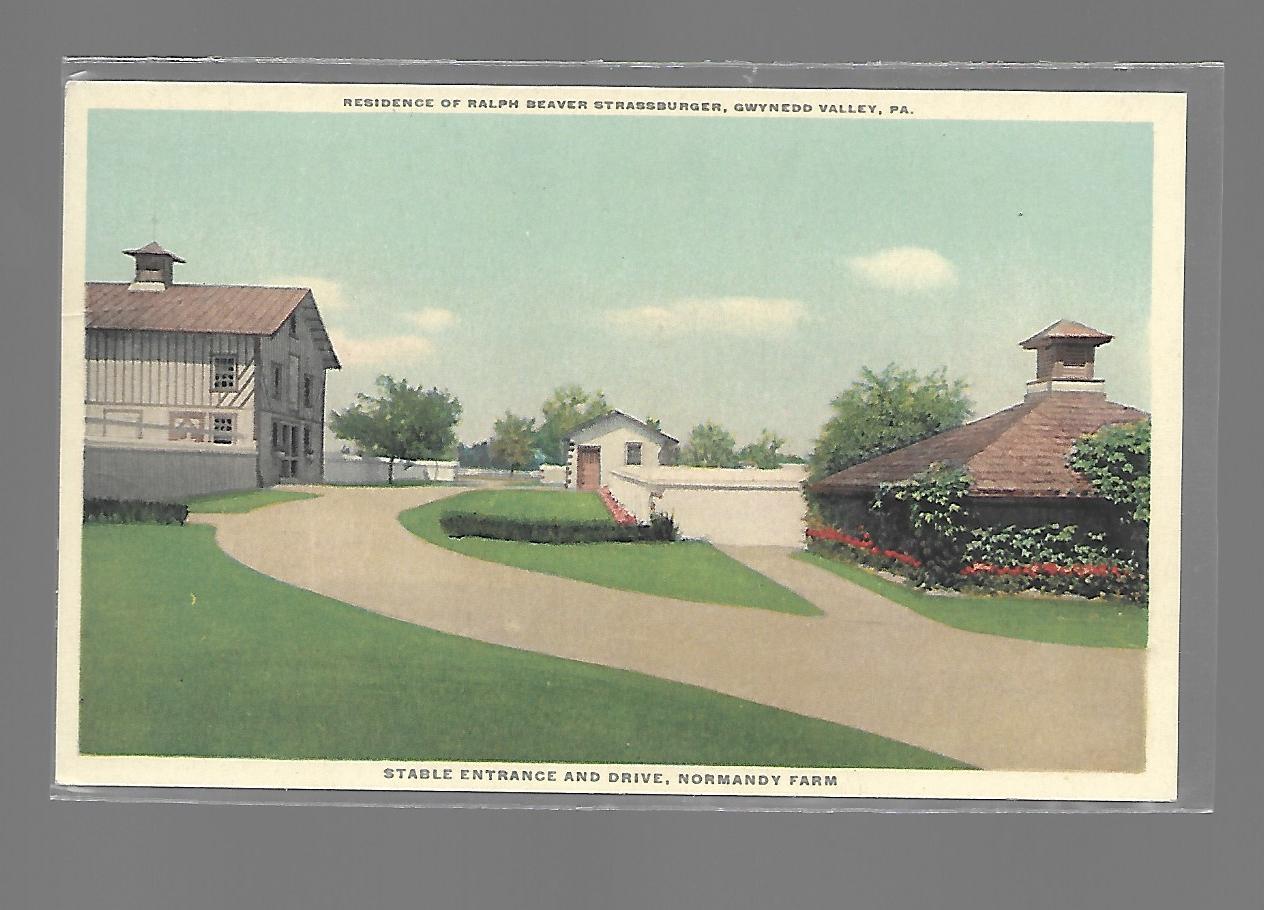 RALPH BEAVER STRASSBURGER,STABLE ENTRANCE-GWYNEDD VALLEY PENNSYLVANIA ...