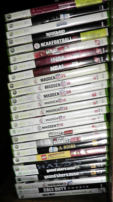 lot of 25 different xbox 360 games most are complete in boxes with ...