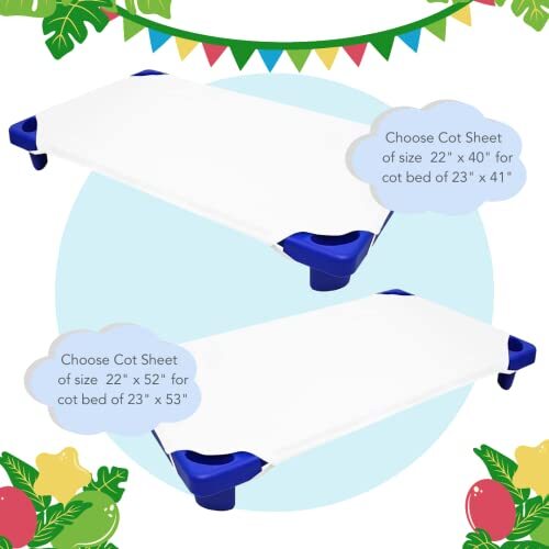 Cot Sheets for Toddler and Preschool - Daycare/Pre 6 PCS: 22 X 52 Inch ...