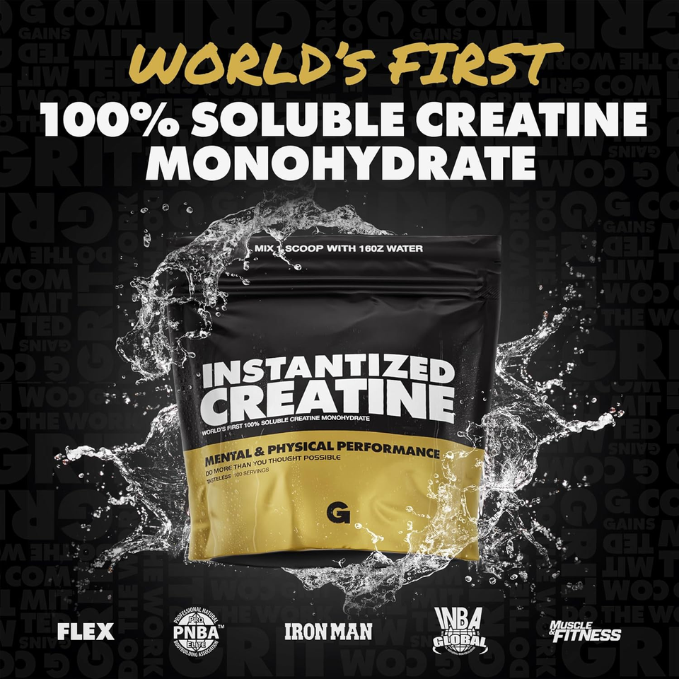 Gains in Bulk Instantized Creatine Monohydrate for Women and Men ...
