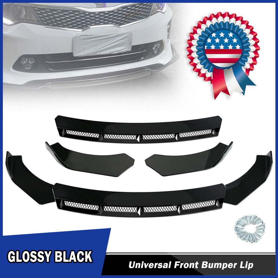 Front Bumper Lip Splitter Spoiler Glossy Black For Chevrolet Impala LT ...