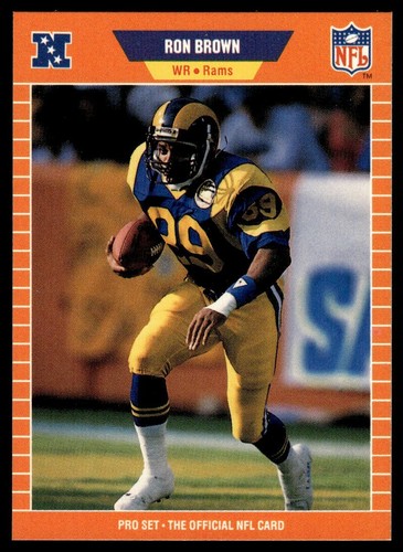 1989 Pro Set Ron Brown Los Angeles Rams #196 | eBay