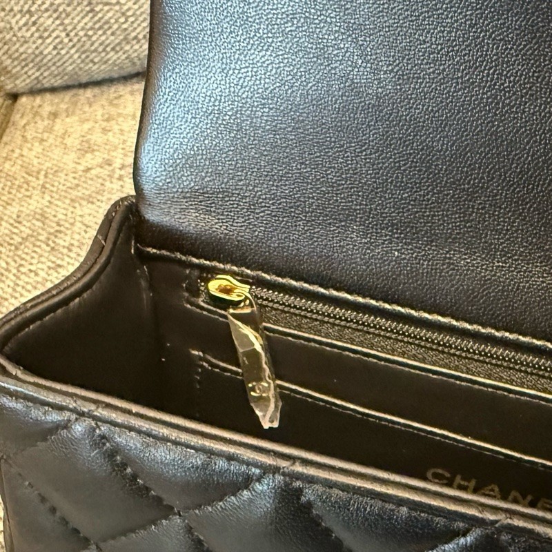 Chanel Classic Mini Top Handle Flap Shoulder Bag | eBay