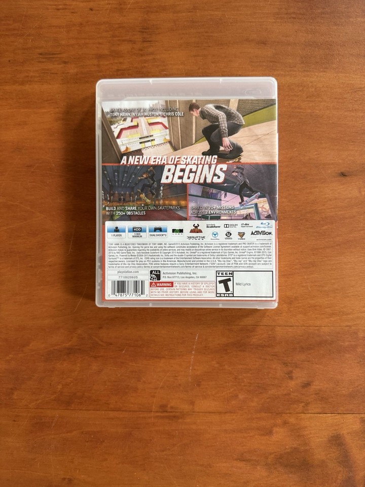 Tony Hawks Pro Skater 5 (Playstation 3 Ps3) Excellent CIB Complete ...